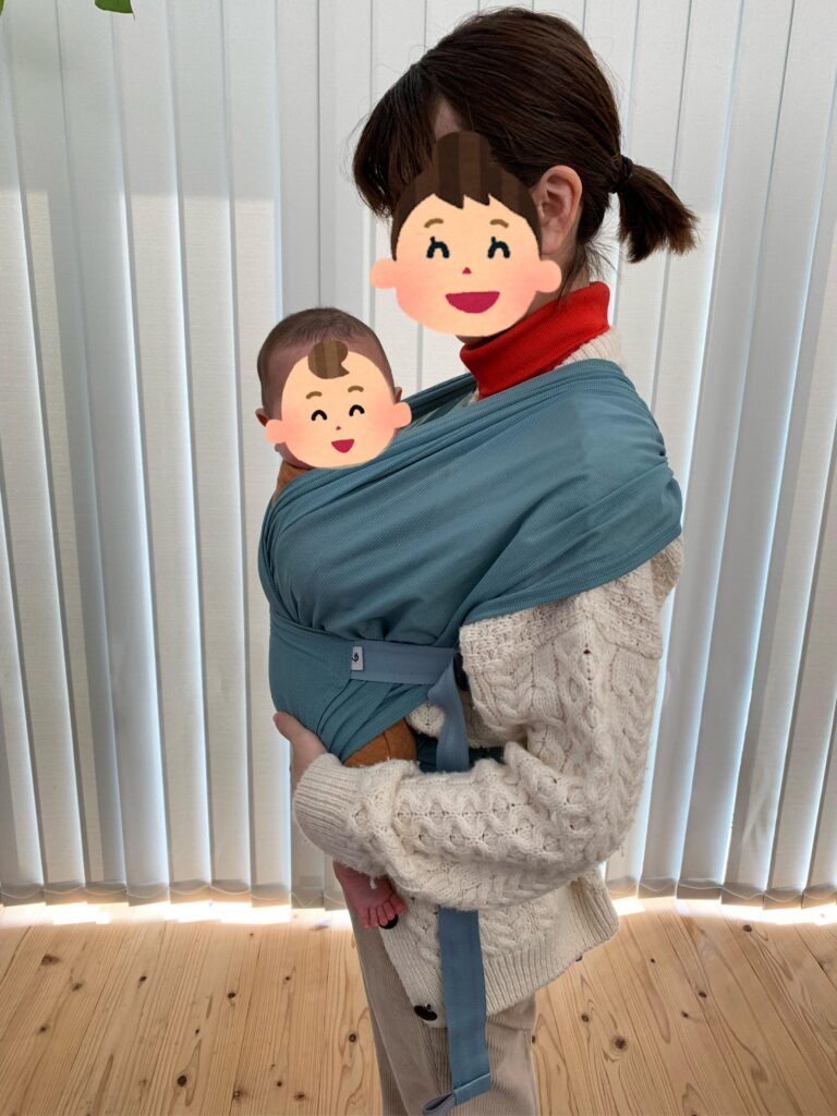 持ち運びしやすく、ワンサイズなので誰でも使えるポグネーSTEPONE抱っこ紐【口コミ・レビュー】｜もくりんぐ